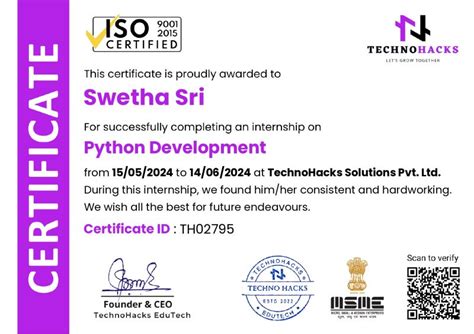 Swethasri Saravanaperumal On Linkedin 🌟 Thrilled To Share That Ive