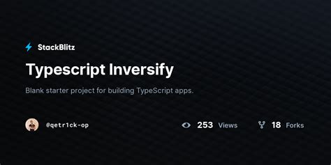 Typescript Inversify Stackblitz