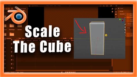 Blender Tutorial How To Scale The Cube In Blender Youtube