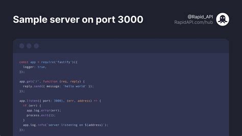 How To Create A Simple Api With Fastify Thread 🧵👇 Thread From Rapid