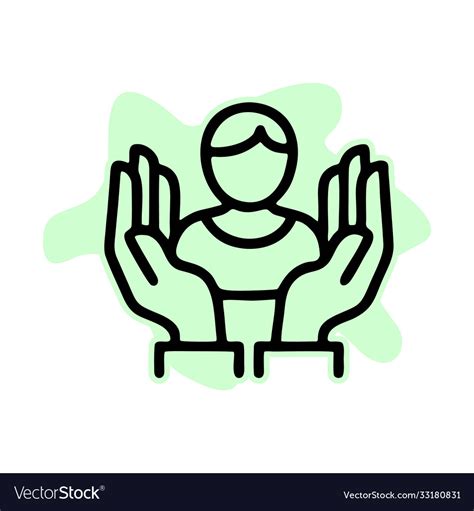 Customer Care Icon Outline Royalty Free Vector Image