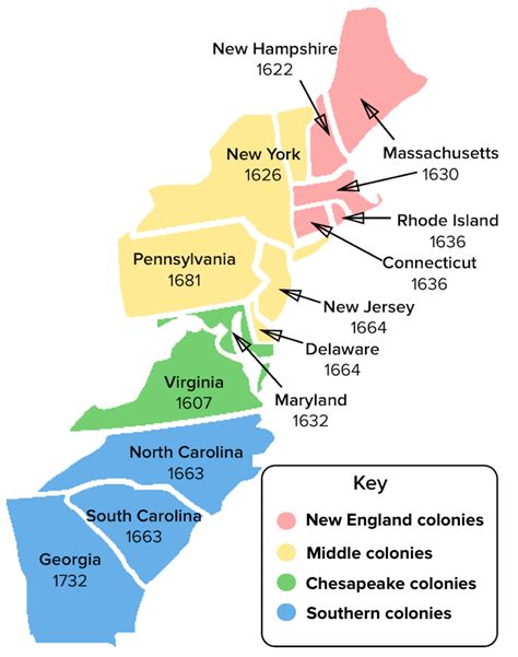 Map Of New Hampshire Massachusetts And North Carolina Map Of The 13