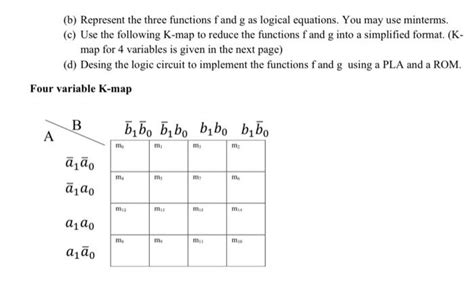 solved 1 assume that a consists of 2 bits a1a0 and b