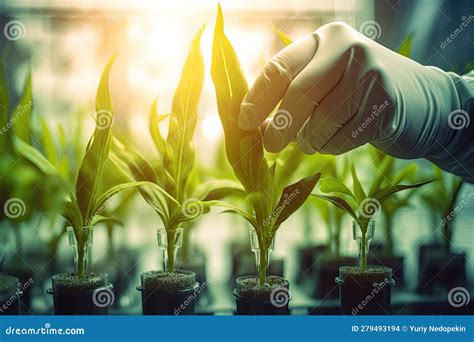 Biotechnology And Genetic Modification Generative Ai Stock Illustration Illustration Of
