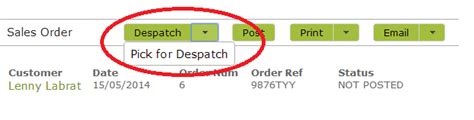 vinsight documentation despatching sales orders vinsight documentation