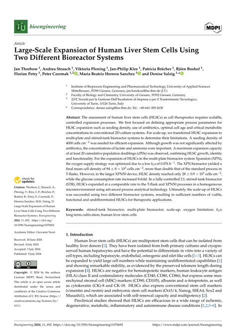 Pdf Large Scale Expansion Of Human Liver Stem Cells Using Two