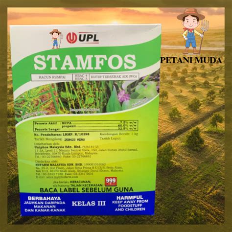 1kg Nufarm Stamfos Racun Rumput Sawah Padi Mcpa Propanil Acm