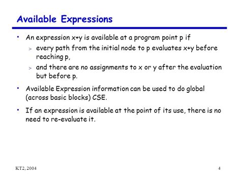 partial redundancy elimination and lazy code motion ppt download