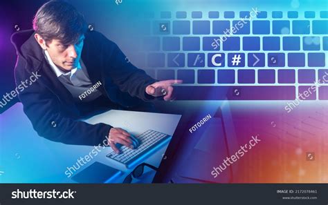 Programmer Points C Logo C Sharp Stock Photo Shutterstock