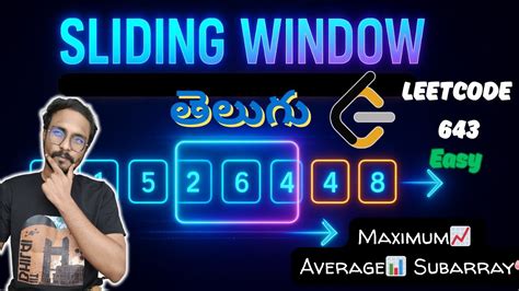 Leetcode 643 Maximum Average Subarray Sliding Window Logic 🧠📊