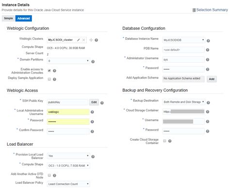Provisioning A Clustered Oracle Java Cloud Service For Oracle Data