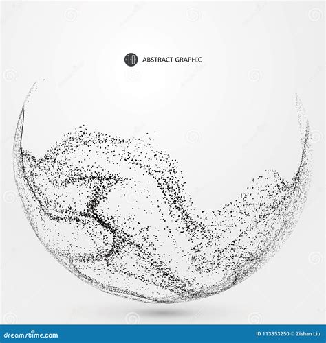 Dynamic Particle Wave Futuristic Point Wave Flow Digital Structure Data Technology Background