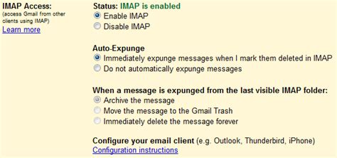 Advanced Imap Settings For Gmail