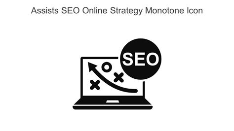Assists Seo Online Strategy Monotone Icon In Powerpoint Pptx Png And Editable Eps Format Ppt Sample