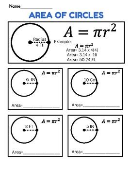 Area Of A Circle With Radius And Diameter By Asha S Adventures