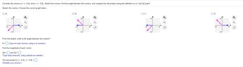 Solved Consider The Vectors U 9 0 And V 8 8 Sketch