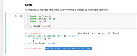 Module Syft Has No Attribute Load · Issue 5668 · Openminedpysyft