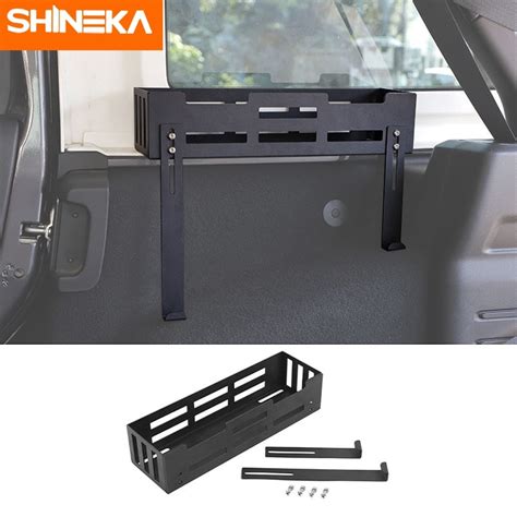 Shineka 자동차 트렁크 사이드 도어 다기능 스토리지 박스 브래킷 지프 랭글러용 정리 액세서리 지프 랭글러 Jk Jl 2007 2017 2018 Up