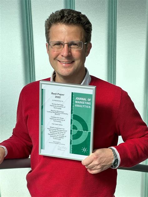 Christian M Ringle On Linkedin Research Marketing Analytics Award