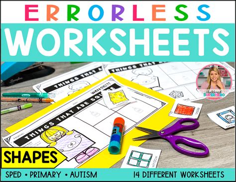 Errorless Worksheets Bundle Chalkboard Superhero