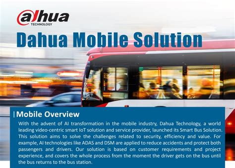 Dahua Smb Mobilesolution Bussolution At Iot Cctvsecurity Cctvsurveillance Madeforindia