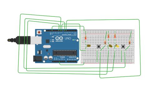 Circuit Design Sequence Button Tinkercad