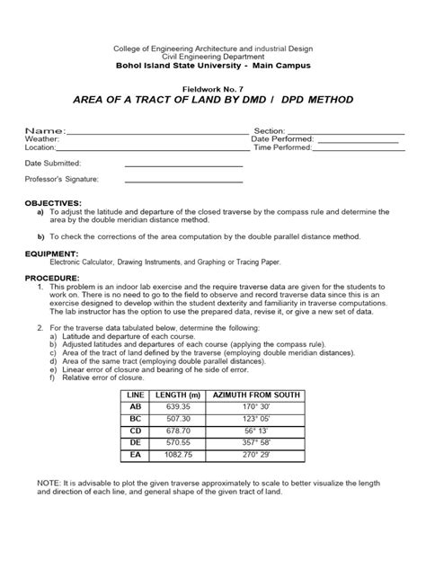 Lab No7 Pdf Area Latitude