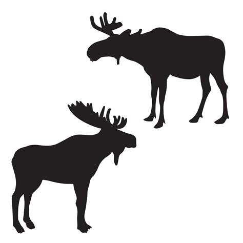 Wildlife Silhouettes Moose