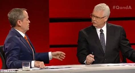 bill shorten snaps at qanda host tony jones during program full of