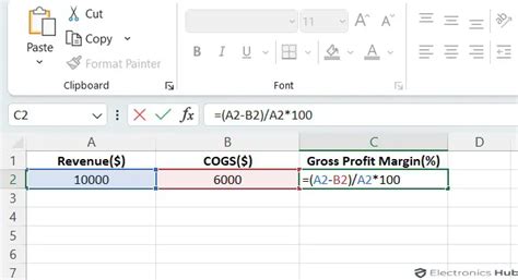 How To Calculate Gross Net Profit Margins In Excel