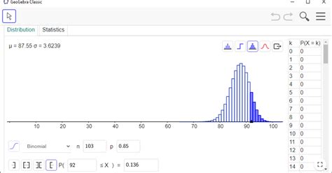 Hypothesis Testing Of Binomial Distribution In Geogebra House Of Math