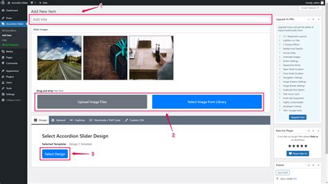 create your first accordion slider techknow prime