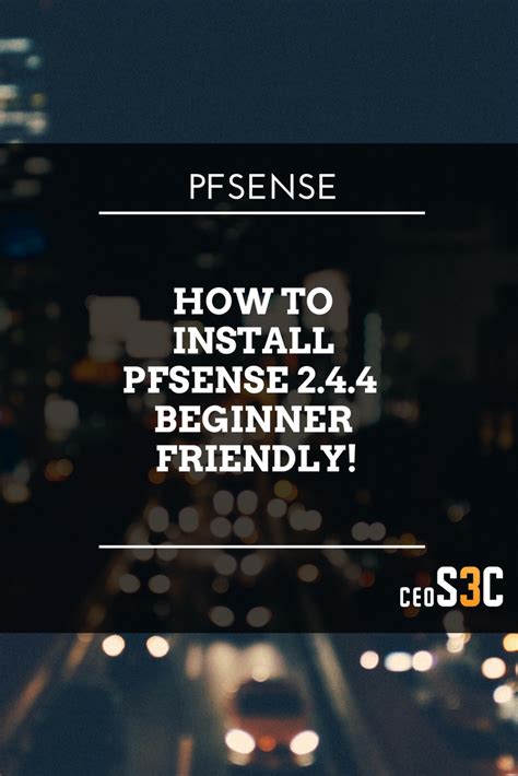 In This Tutorial You Will Learn How To Install PfSense 2 4 4 Step By Step I Will Guide You