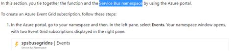 In The Azure Portal Go To Your Namespace