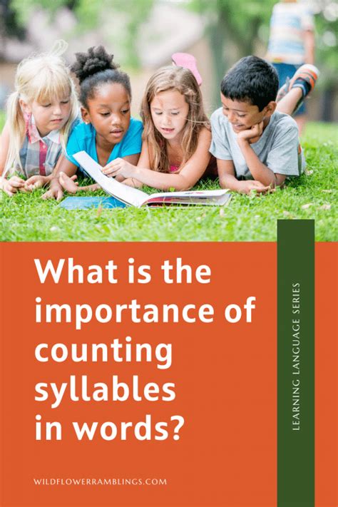 Importance Of Counting Syllables In Words Wildflower Ramblings