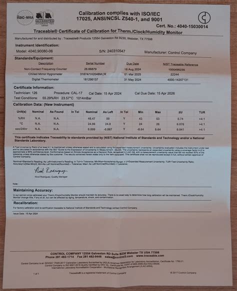 Monitoring Traceable Hygrometer 4040 Short Review General Breathesafeair Forum
