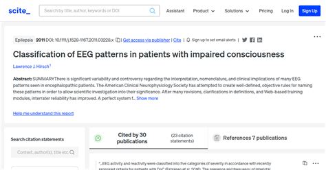 Classification Of Eeg Patterns In Patients With Impaired Consciousness Scite Report