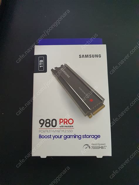 삼성 980pro 히트싱크 Pcle40 Nvme M Hddssdodd 중고나라