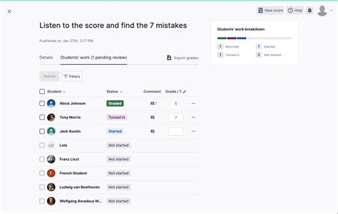 Review And Grade Assignments Flat For Education