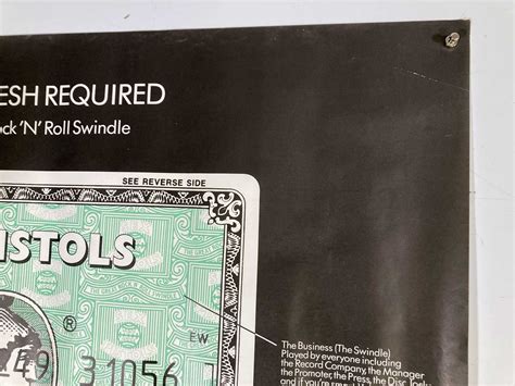 Lot 577 The Sex Pistols Young Flesh Required Poster Lot 577 The Sex Pistols Young Flesh Required Poster