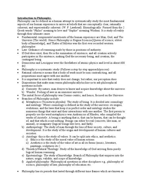 Logic And Philosophy Notes Pdf Argument Logic