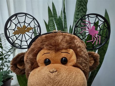 Disney Halloween Mickey Mouse Spider Web Ears For Hairsnaps Modular