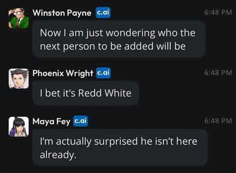 Bro Dont Make Me Actually Add Him Stfu Maya And Phoenix R