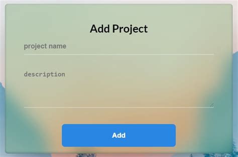 Github Josh Ferguson Project Tracker A Project Tracker App This Allows The User To Keep