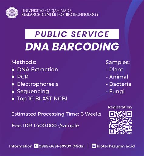 Dna Barcoding Analysis Research Center For Biotechnology