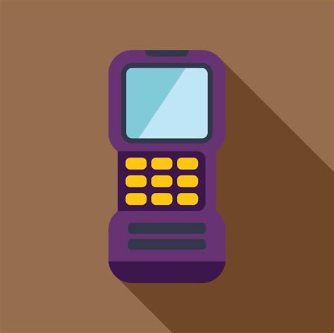 Premium Vector Electronic Device Showing Blank Screen With Buttons