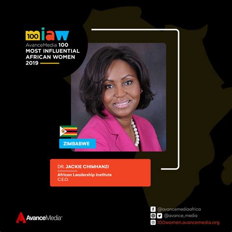 Women Avance Media Dr Jackie Chimhanzi