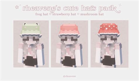 Rheavenes Cute Hats Pack Minecraft Texture Pack