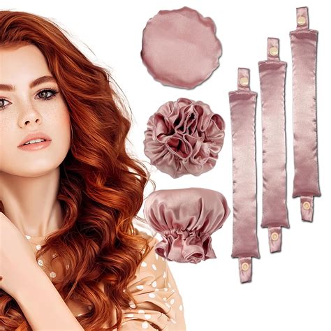 6pcs Heatless Hair Curler Satin Heatless Hair Curler 3 Set