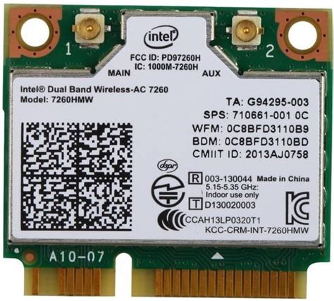 Intel Ac 7260 VÝpredaj Datacomp Sk